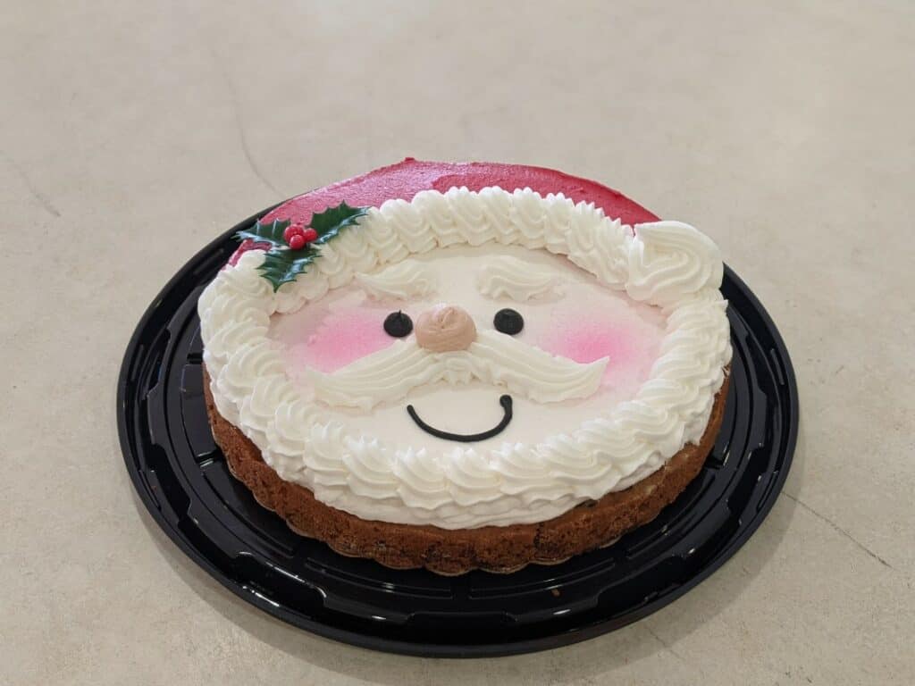8″ Santa Face Cookie | Orland Park Bakery Orders